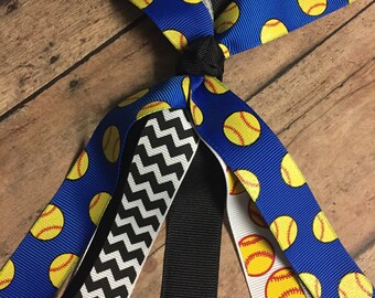 Softball ribbons | Etsy