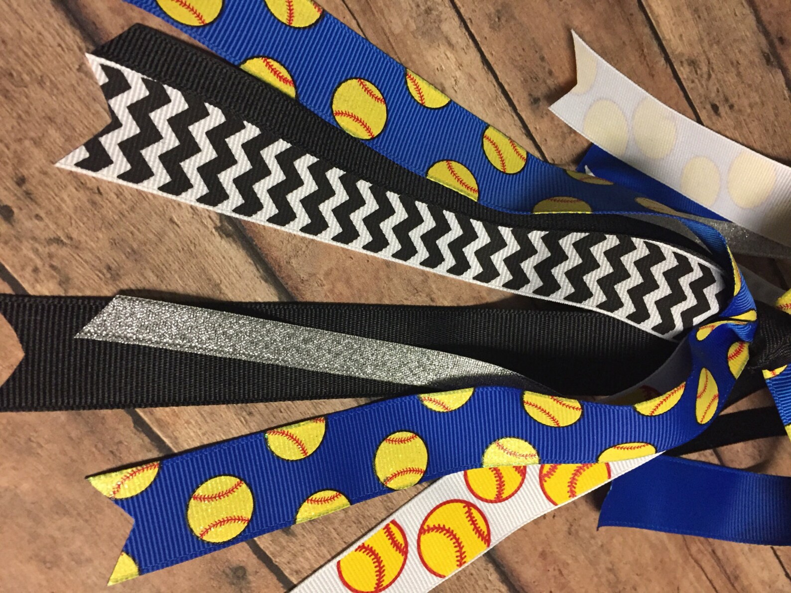Royal Blue Softball Ribbons Sofball Streamers Softball - Etsy