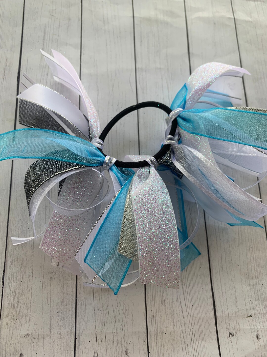 Competition Streamers, Turquoise Blue White Charcoal Gray, Gymnastic ...