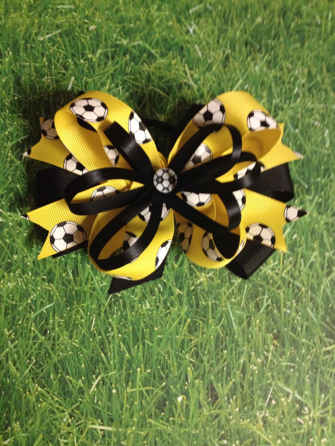 Yellow Soccer Bow, Soccer Ribbon, Team Bows, Fast Shipping, Other ...