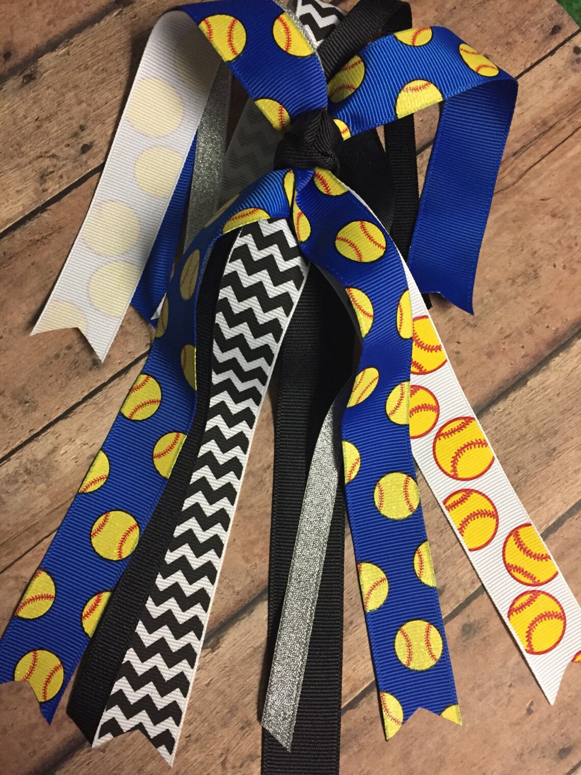 Royal Blue Softball Ribbons Sofball Streamers Softball - Etsy