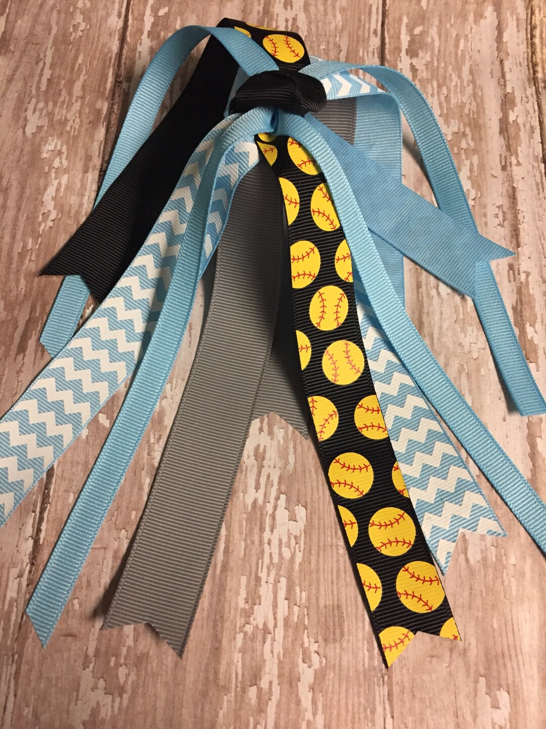 Black Softball Ribbon, Softball Streamers, Carolina Blue, Softball ...