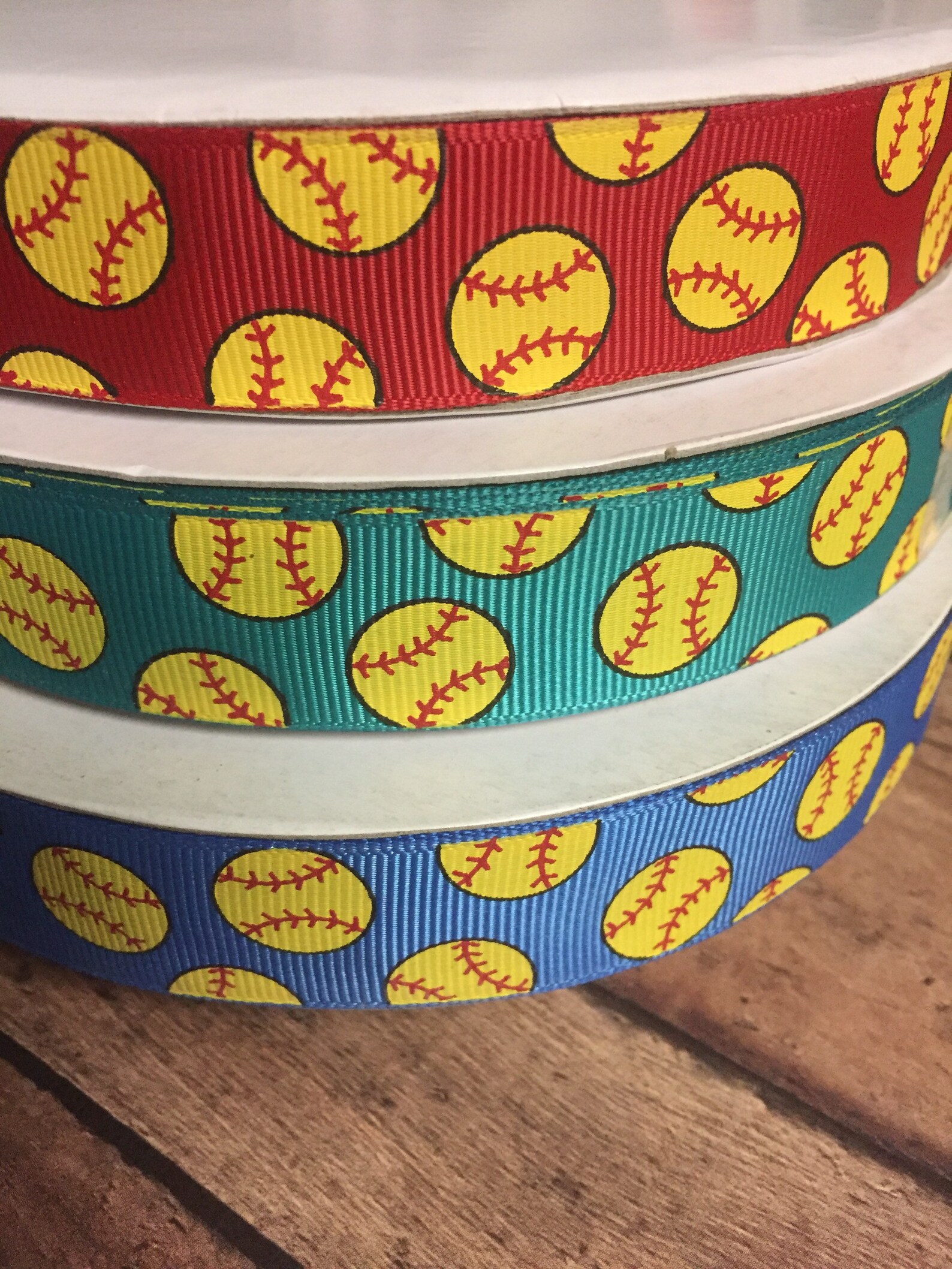 Royal Blue Softball Ribbons Sofball Streamers Softball | Etsy