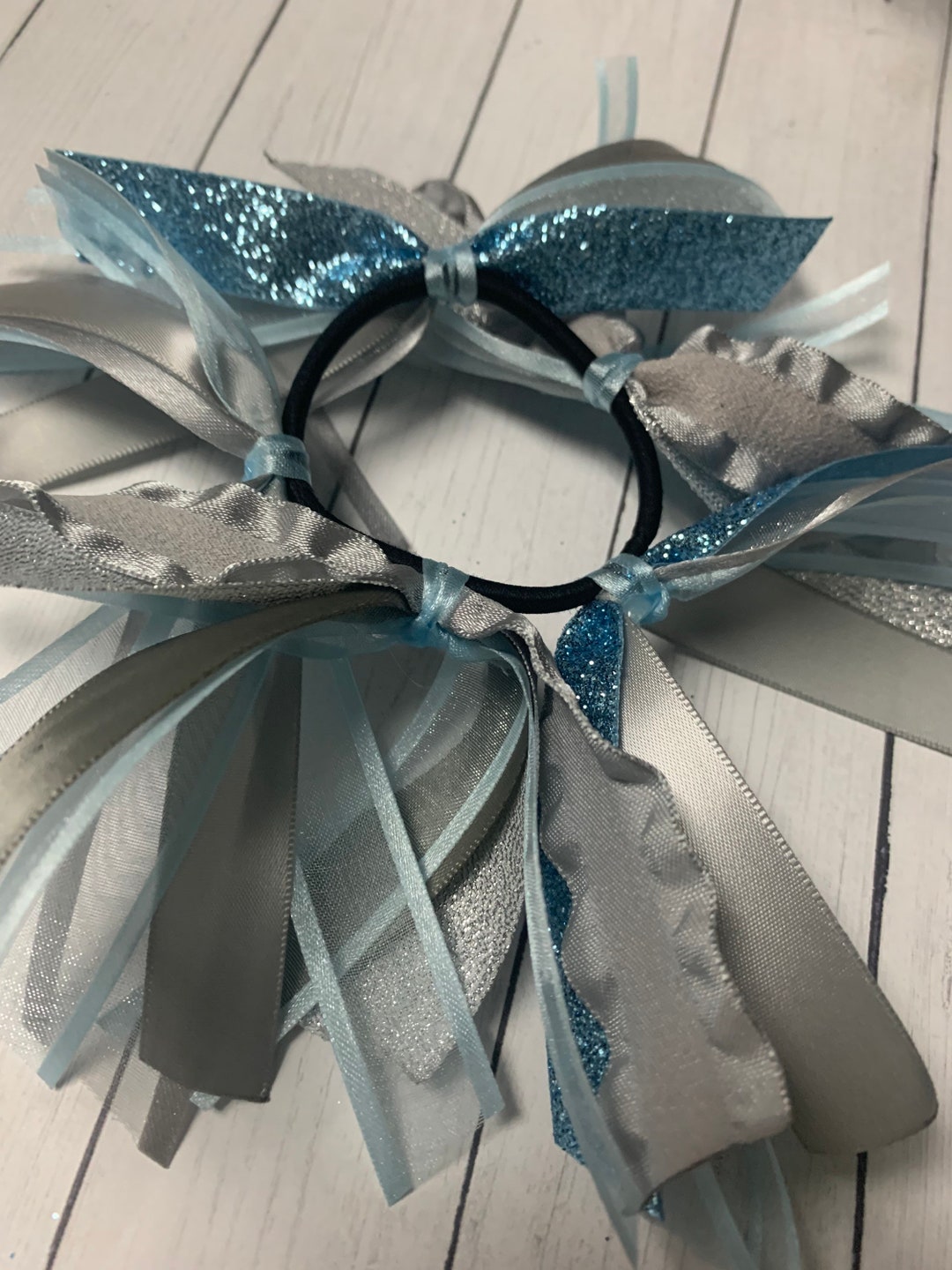 Competition Streamers, Light Blue, Gray, Metallic Silver Gymnastic ...