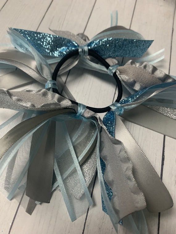 Competition Streamers Light Blue Gray Metallic Silver - Etsy