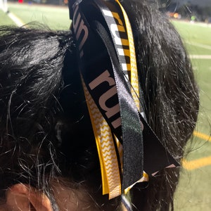 Running Ribbons, Black Streamers, Track Ponytail, Running Club - Etsy