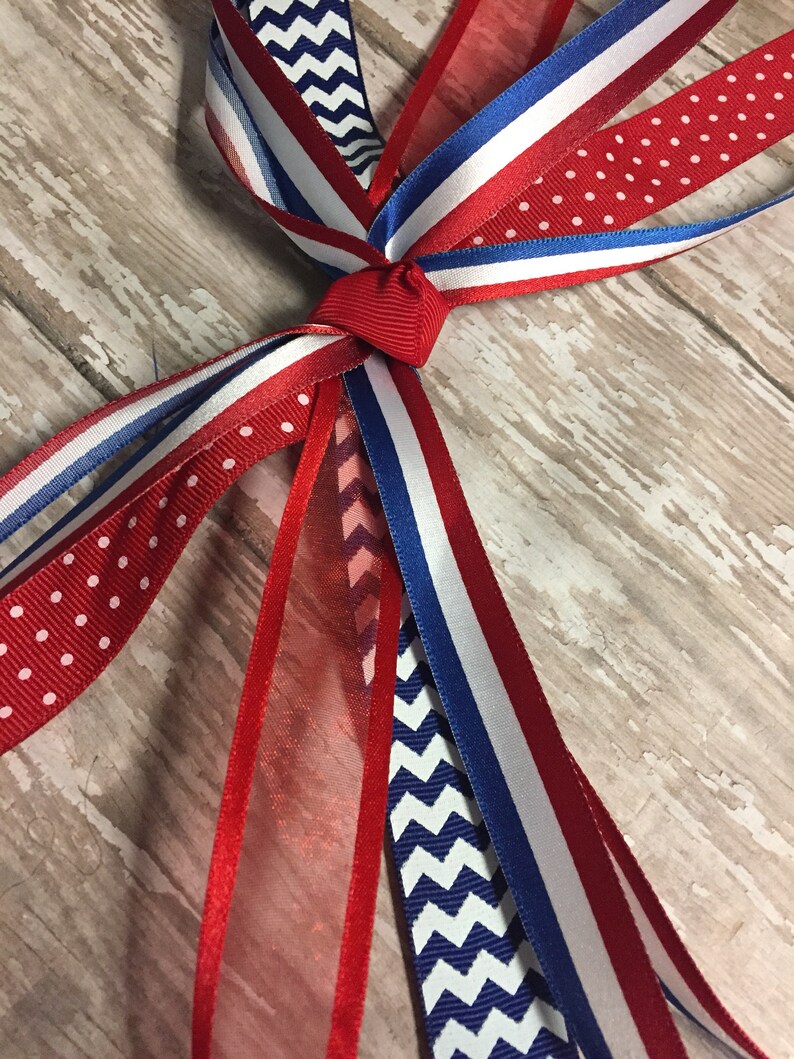 Red White and Blue Streamers Patriotic Softball All Stars - Etsy
