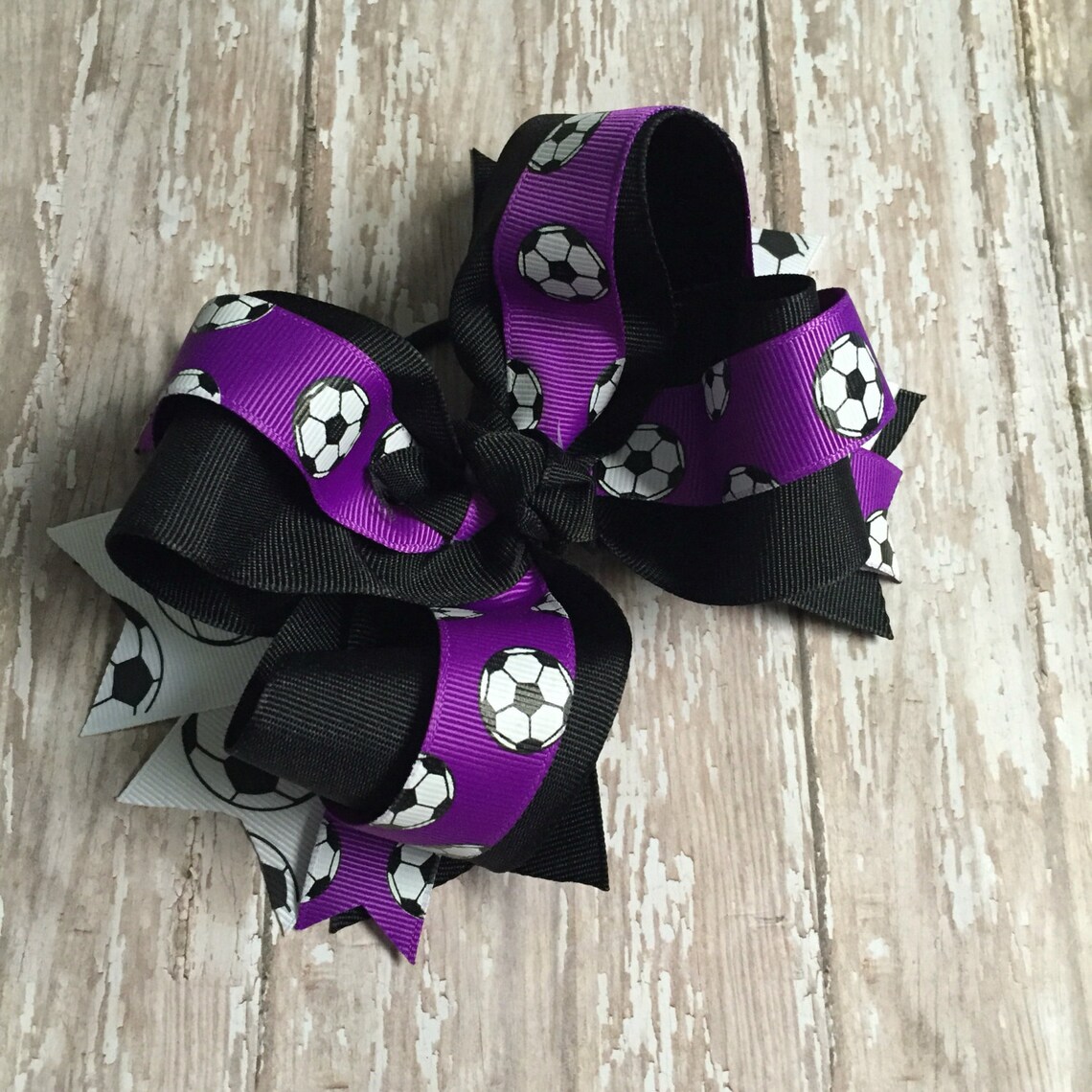 Soccer Bow Purple Bow Soccer Team Bows Soccer Ribbon Fast - Etsy
