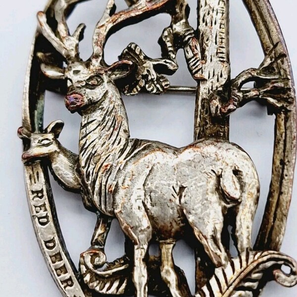 Deer Brooch - Etsy