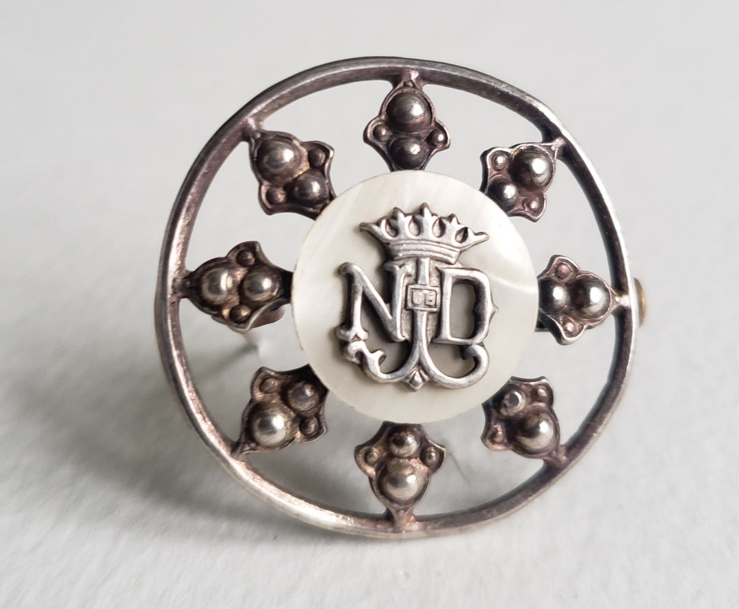 Vintage French Brooch - Notre Dame- French Brooch -vintage Jewellery ...
