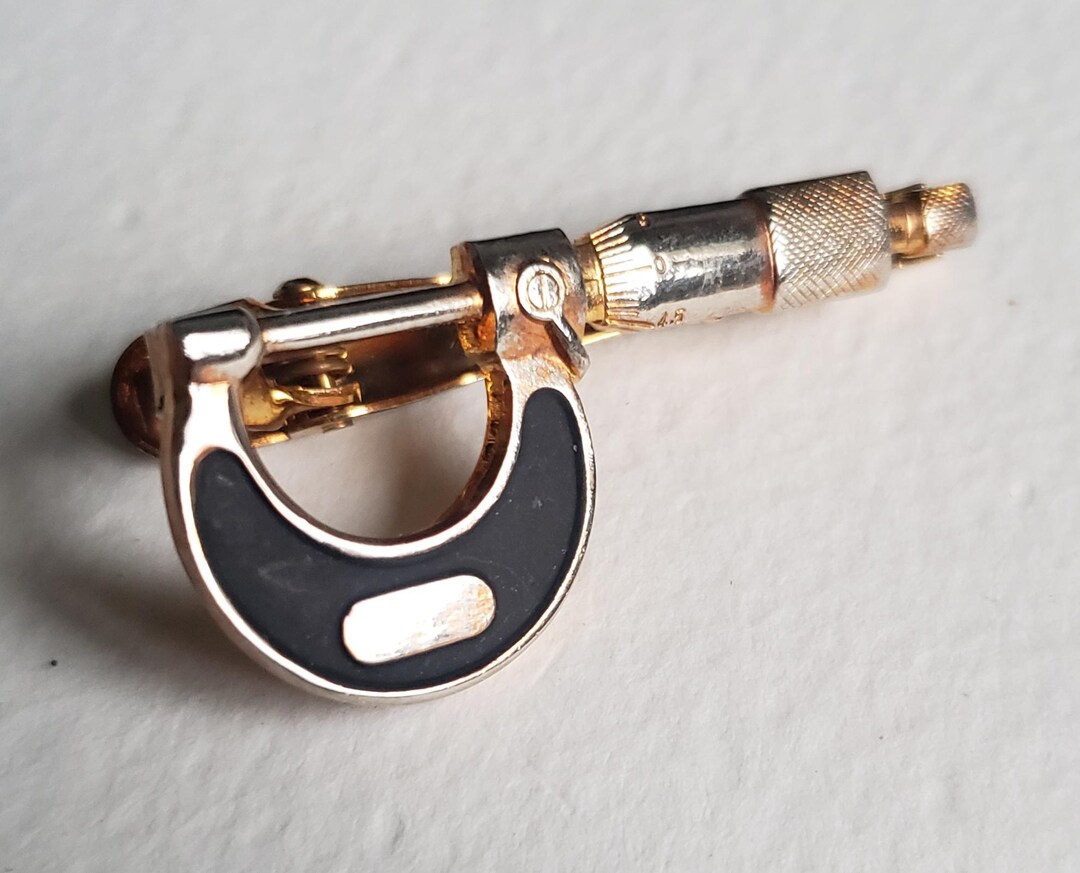 Vintage Micrometer Tie Clip - Mitutoyo - Made in Japan - Men's ...