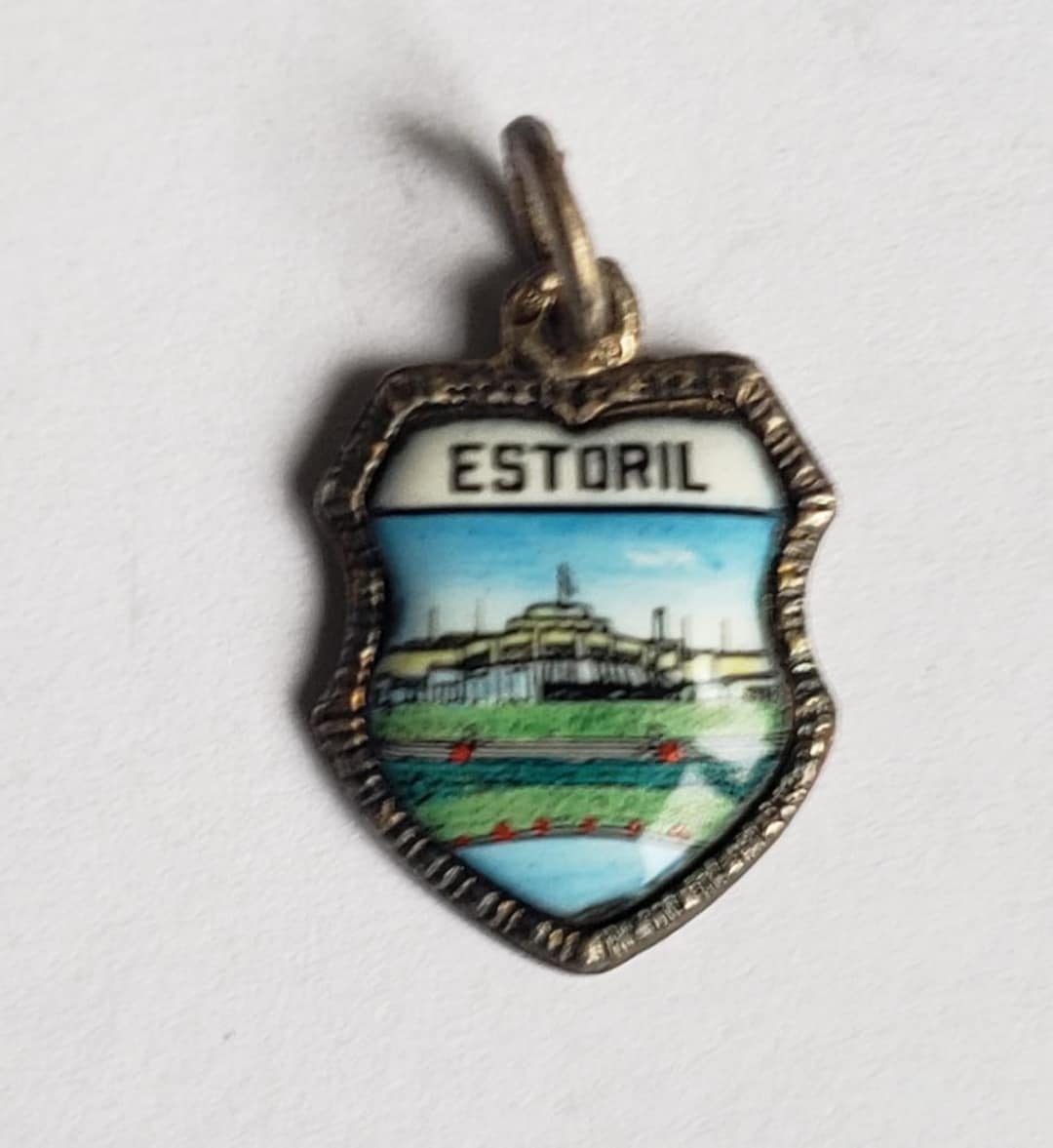 Vintage Topazio Portugal Souvenir Charm - Estoril - Silver 835 - Enamel ...