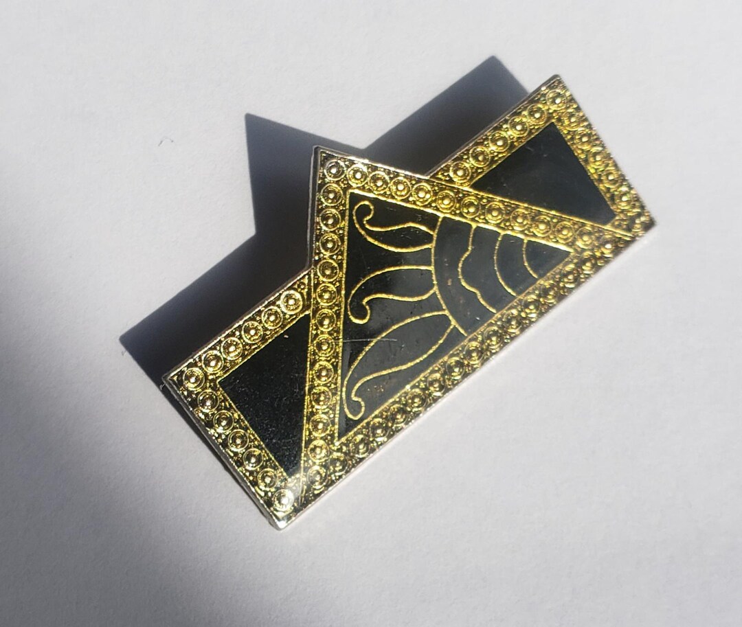 Vintage Pierre Bex Style Brooch - Black Enamel - Vintage Jewellery ...