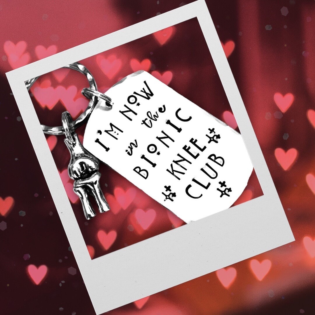 Knee Replacement Gift Bionic Knee Club Hand Stamped Knee - Etsy