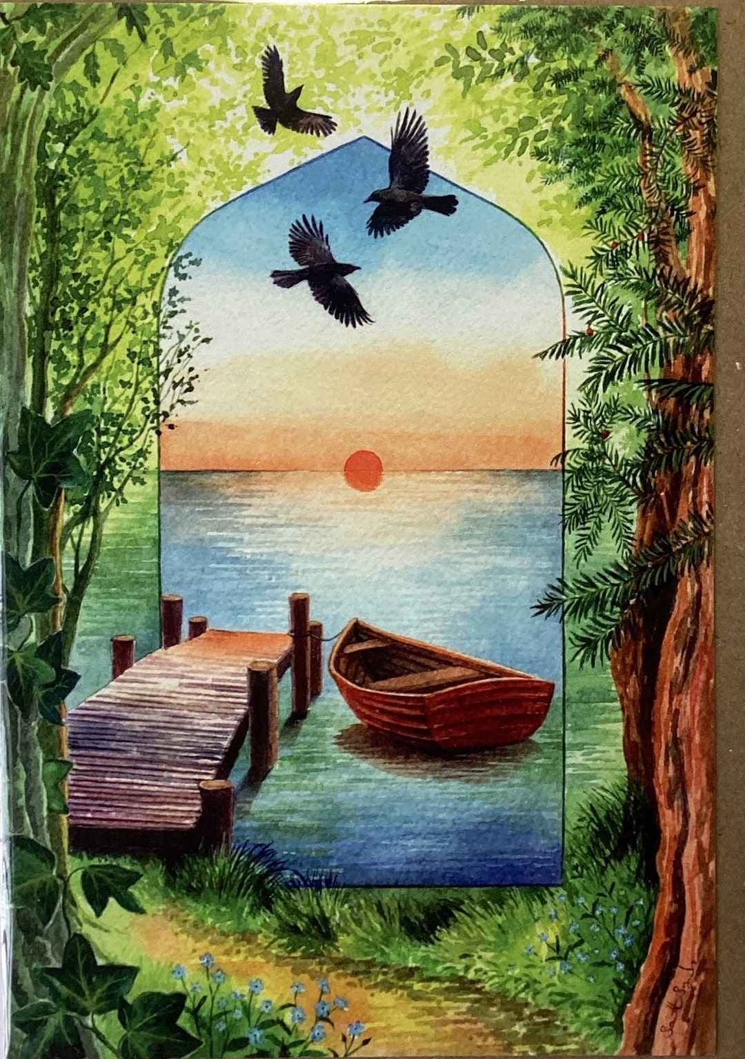 The Crossing, Condolence Art Card, Samantha Symonds, Loss, Death ...