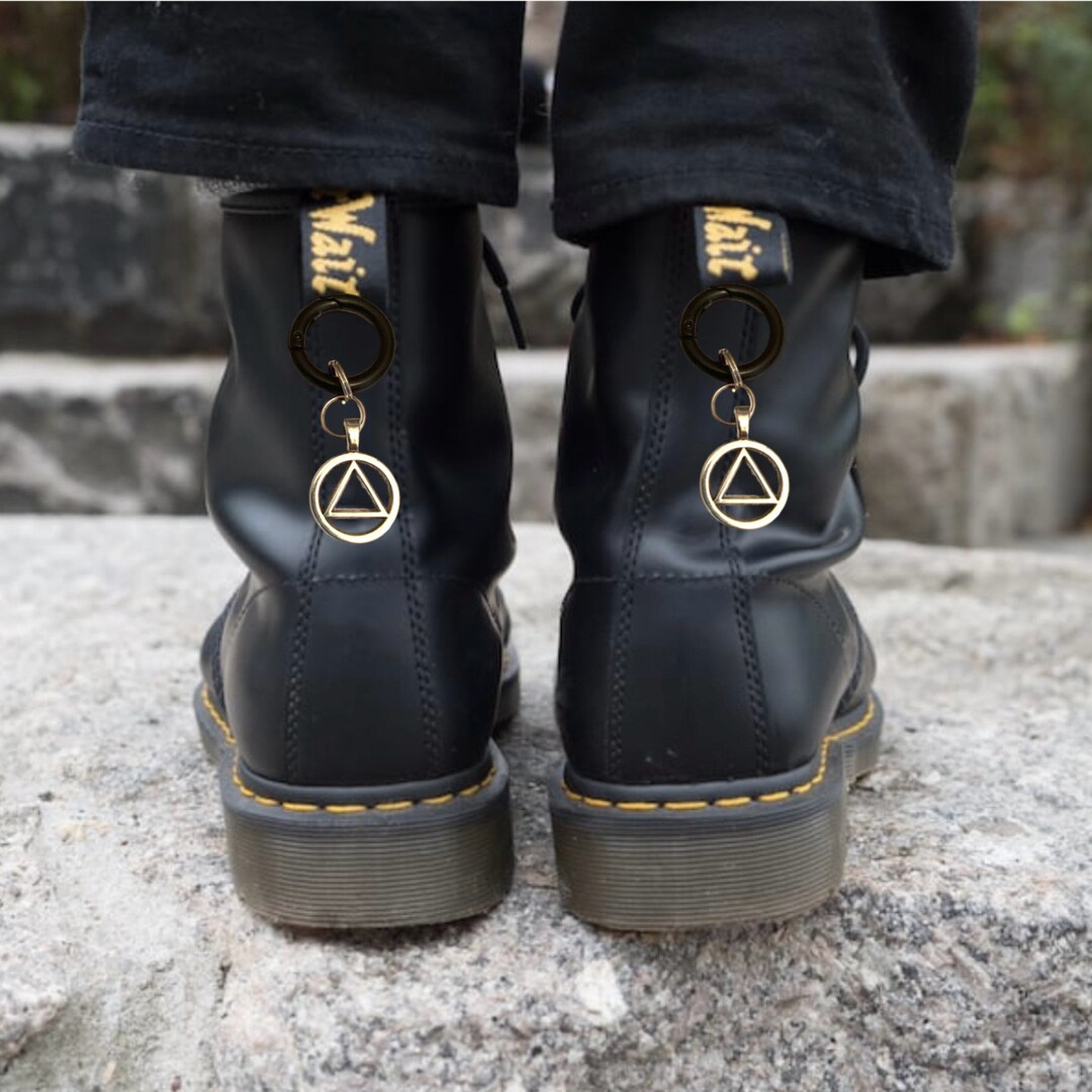 Sobriety Boot Charms, Dr Marten, Black Spring O Rings, Doc Marten Boots ...