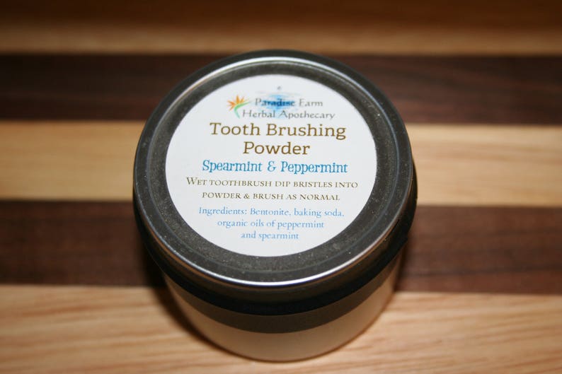 Tooth Brushing Powder Organic Vegan Bentonite Clay Fluoride Free - Etsy