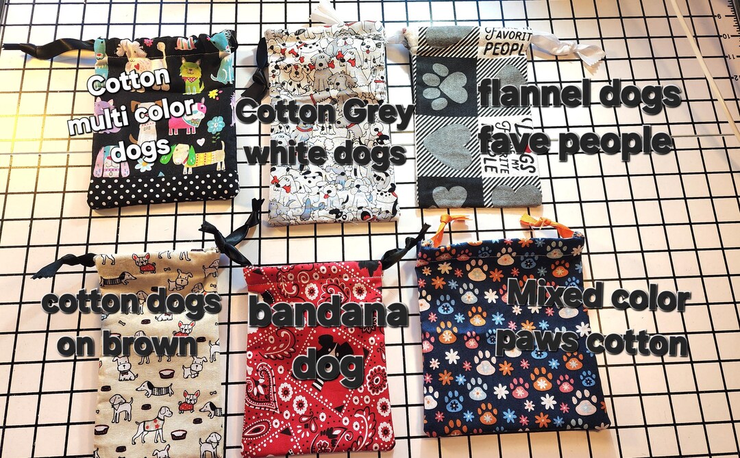 Angel Paws Paying It Forward Quilted Flannelgift Bags, Fabric Memento ...