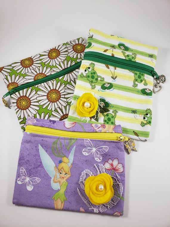 Handmade Girls Makeup Bag Tinkerbell Makeup Bag Lady Bug | Etsy