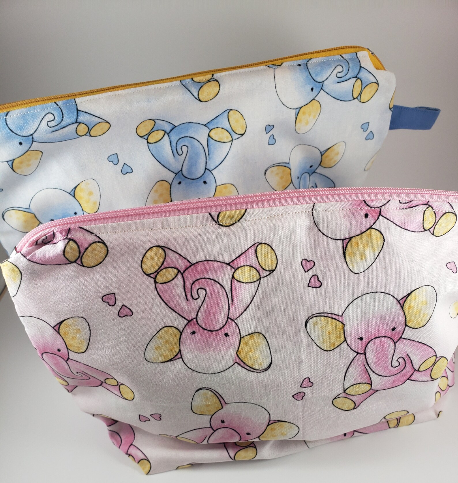 New Sale Asstd Box Zipper Pouches Pink Elephant Fabric Pouch | Etsy