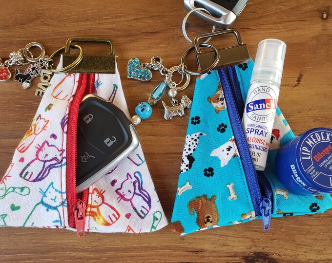New Sale 10 Patterns, Key Fob Keychain Purse, Key Fob Travel Sanitizer ...