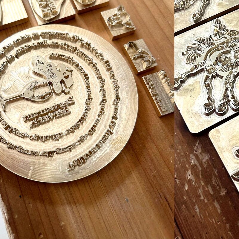 Large Custom Leather Stamp - Etsy