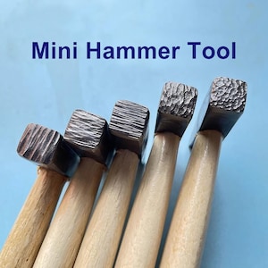 NEW Artisan Texture Mini Hammer for Metalworking - Handcrafted Metal ...