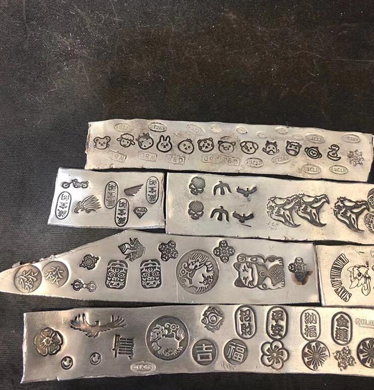 Design 3 Metal Punch Iron STEEL Logo Design Custom Stamp - Etsy