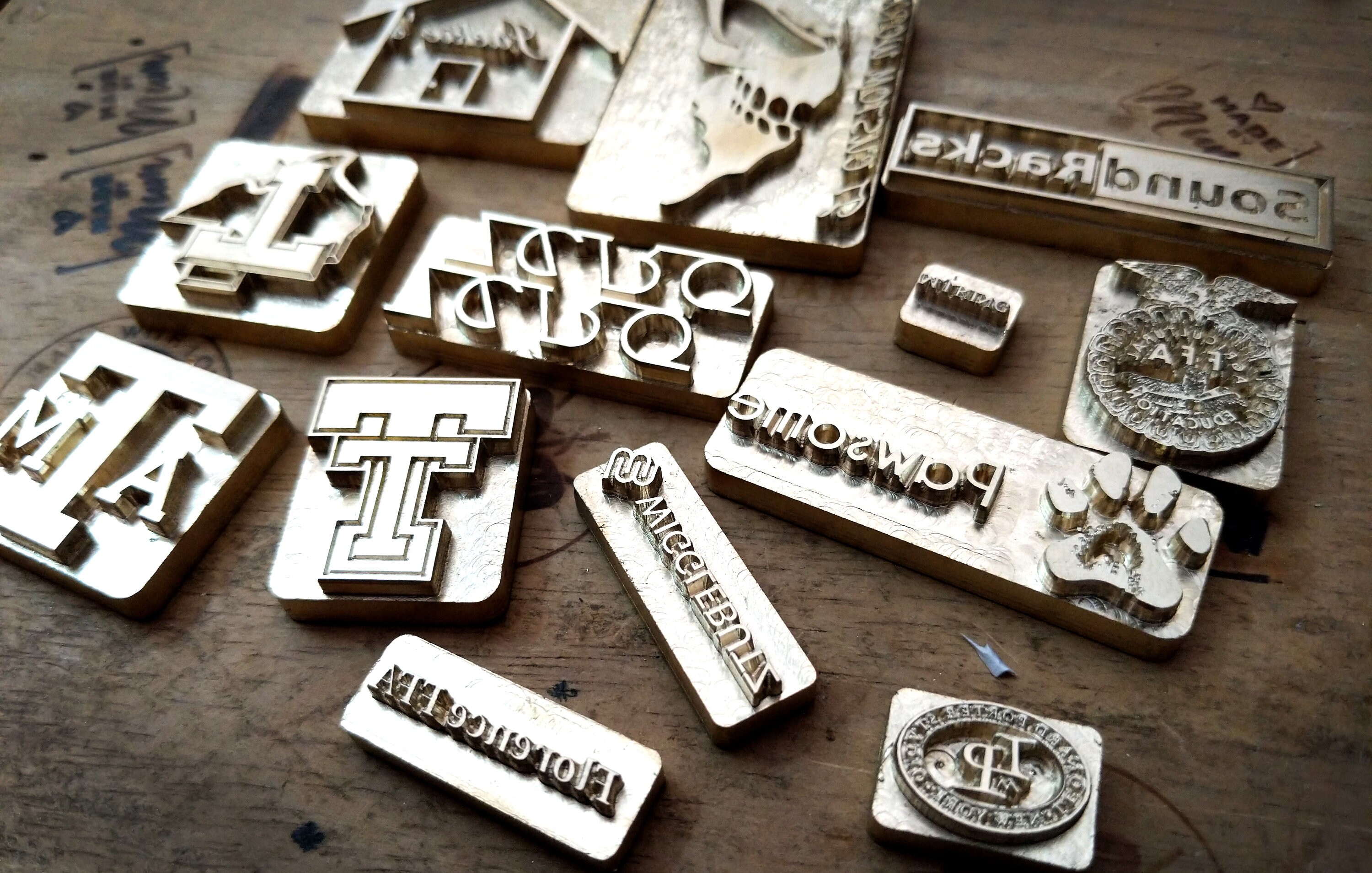 FREE SHIPPING 10mm Thick Custom Leather Stamp - Deep Cut Embossing Dies ...