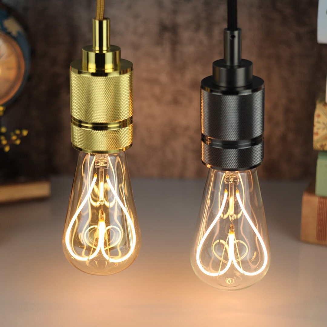 Heartfelt Art Design Edison LED Light Bulb – 4W Heart Industrial Style ...