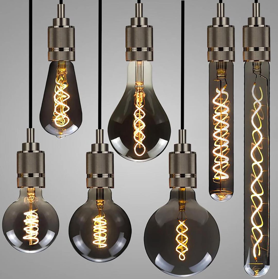 Rare Large Black Edison-style LED Light Bulb – 4W Decorative Industrial ...