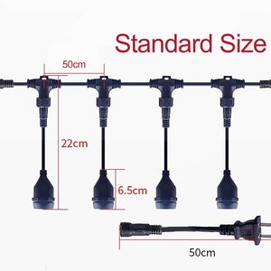 Customizable IP67 Waterproof Industrial String Lights Retro Edison ...