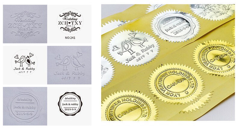 Custom LOGO Embosser Stamp Paper Seal Hand Held Ez-seal - Etsy UK