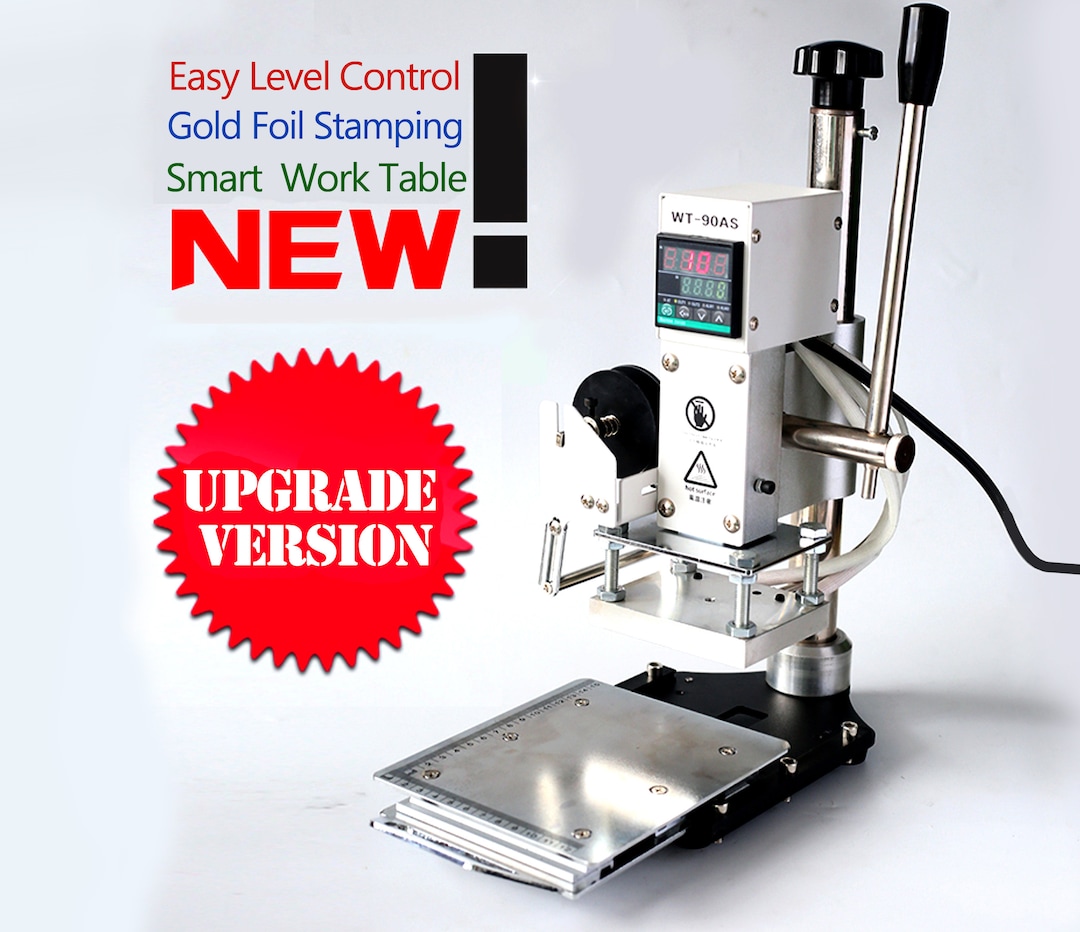NEW Pro Small Business Gold Foil Leather Stamping Machine - Embossing ...