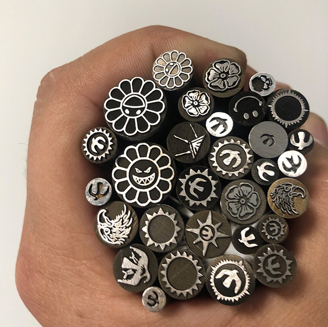 Design 3 - Metal Punch Iron STEEL Logo Design Custom Stamp Metal Iron ...