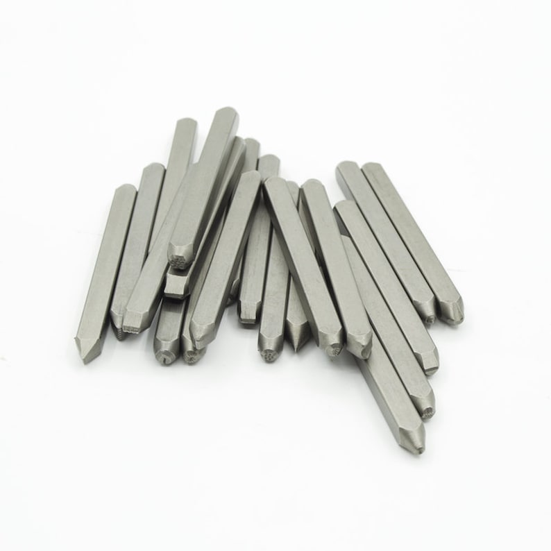 All 20 Piece Metal Jewelry Stamp Impress Hammer Art 6mm Tools for ...
