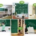 Artist Supply - Large Green Chalkboard Wall Paper Stickers Removable ...