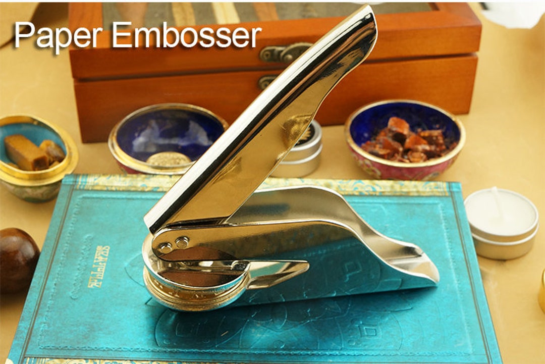 Paper Embossing - Personalized Custom Logo - Your Logo - Vintage Wax ...