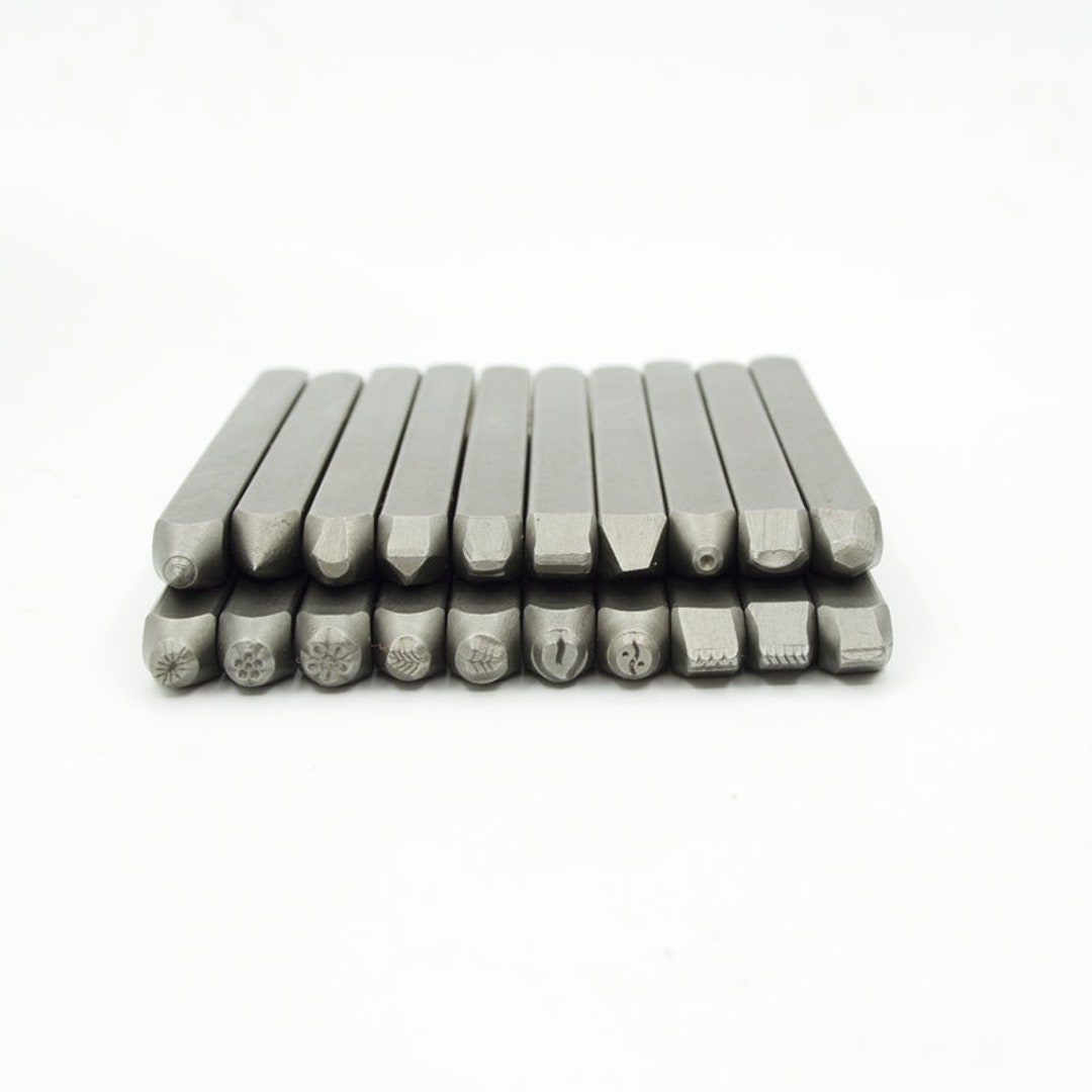 FREE Shipping - All 20 Piece Set Iron Jewelry Stamp Impress Art 6mm ...