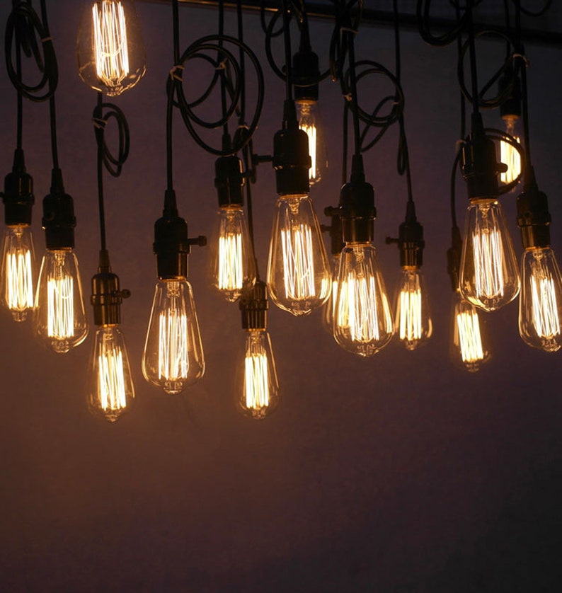 Custom Your Size Vintage Industrial Style Edison Ceiling Retro Light ...