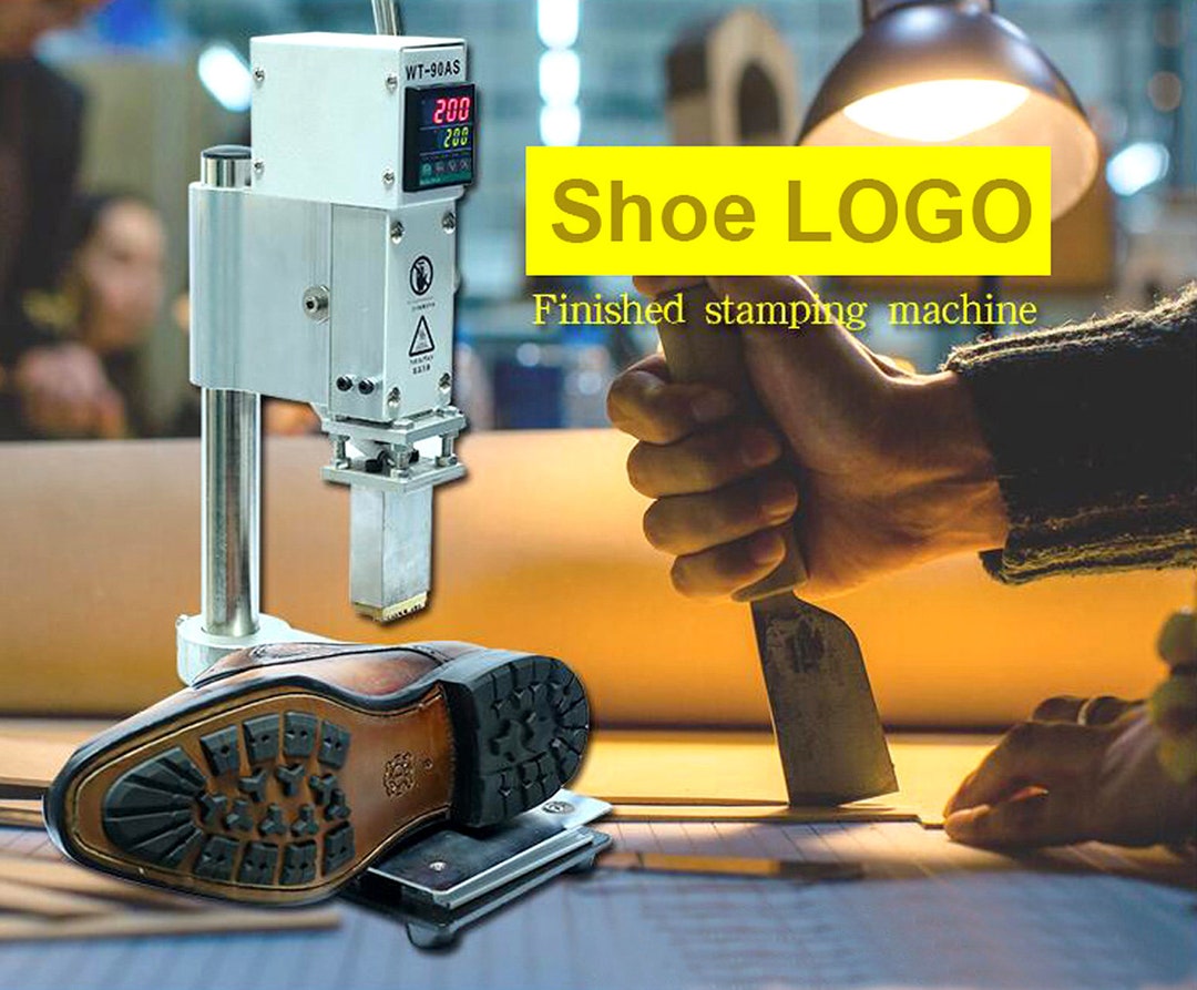 Complete Pro Shoe Logo Stamping Machine - Customize Seal Bronzing ...