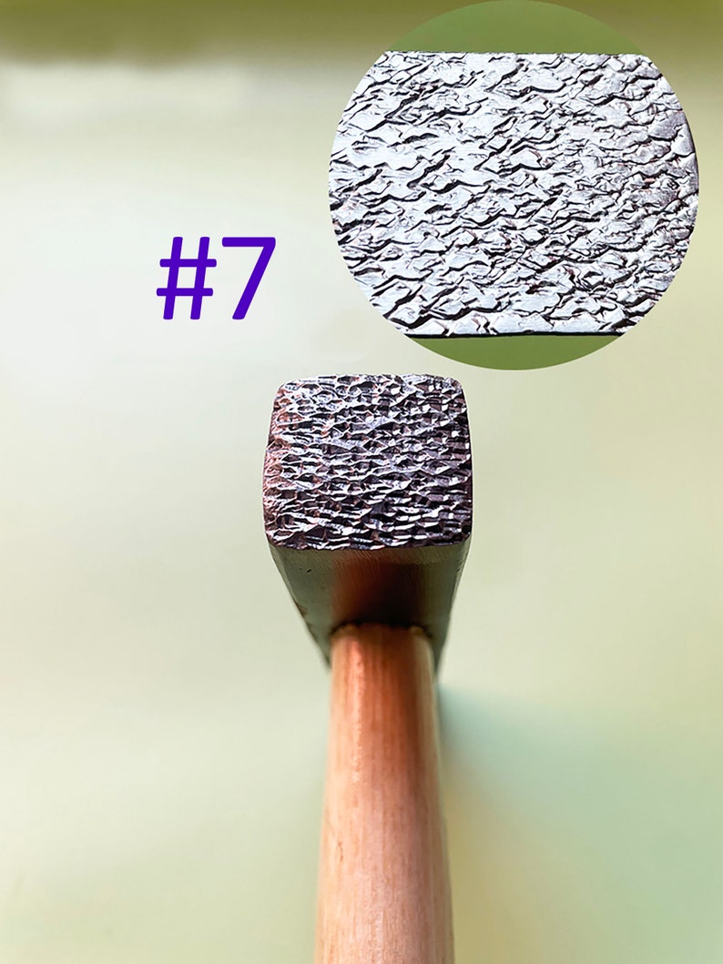 Artisan Texture Hammer for Metalworking - Handcrafted Metal Embossing ...