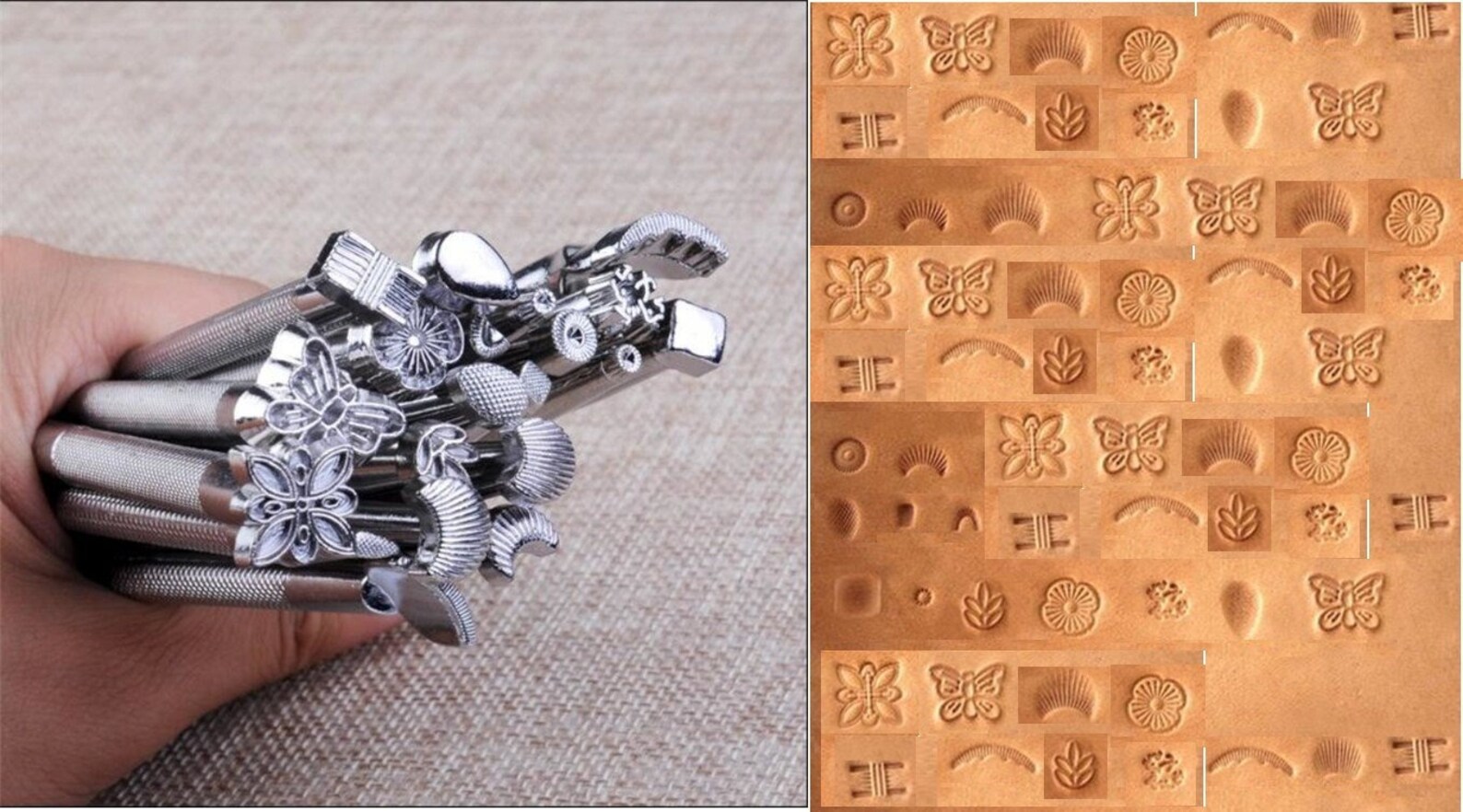 20 Carving Tool Set Leather Carving Stamp Tools Leather | Etsy