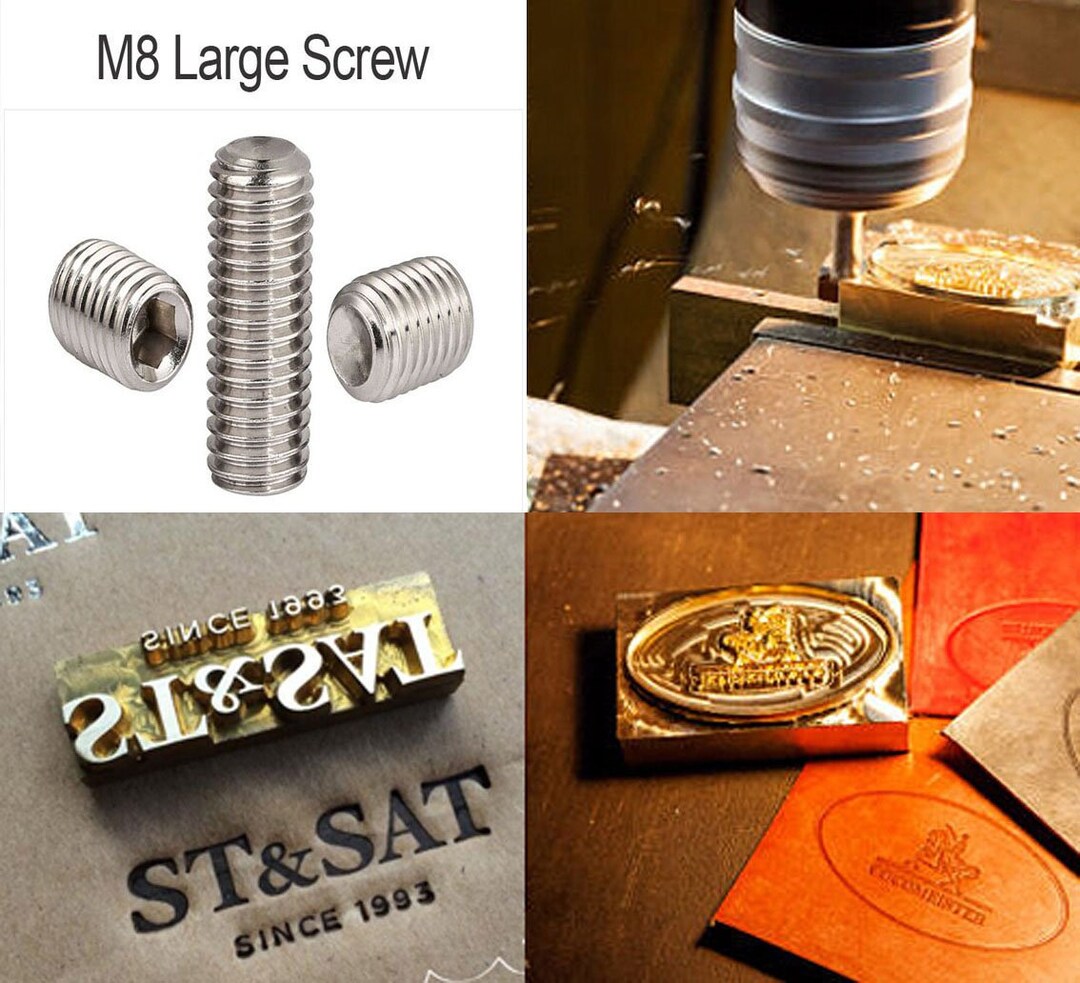 8mm BIG Screw - Custom Made Embosser Leather Stamp - for Electric ...