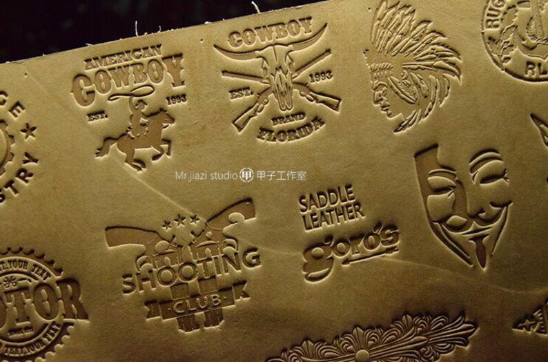 Custom Embosser Leather Stamp Create Your Logo Brass Seal - Etsy