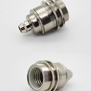 Vintage-inspired Brass Cord Grip Pendant Lamp Holder for E27 Bulbs ...