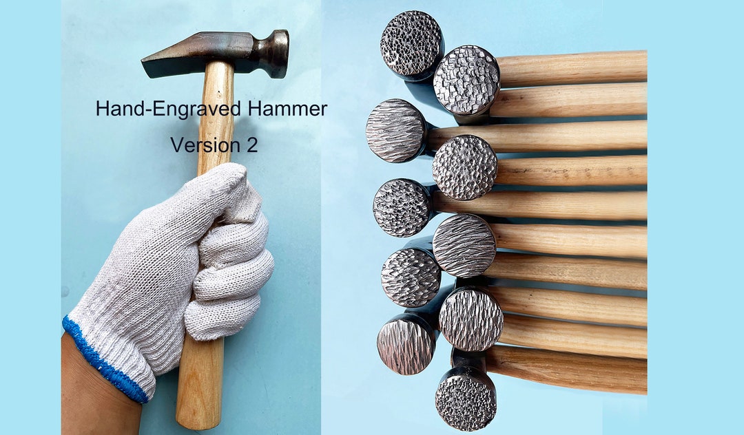 NEW Artisan Texture Hammer for Metalworking - Handcrafted Metal ...