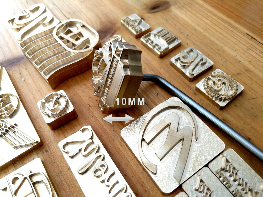 Thick 1cm Heavyduty Custom Cake Bread Wood Logo Embosser Tool W/ Stick ...