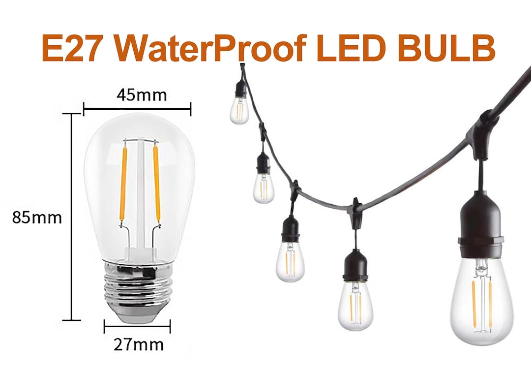 Waterproof Outdoor LED Bulb – Industrial E27 Design, Durable 2W/4W ...