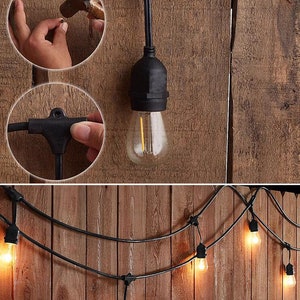 Customizable IP67 Waterproof Industrial String Lights Retro Edison ...
